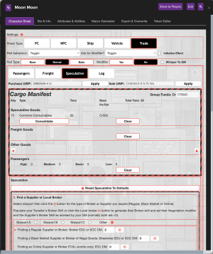 Roll20 Traveller 2E Character Sheet Updated | Mongoose Publishing