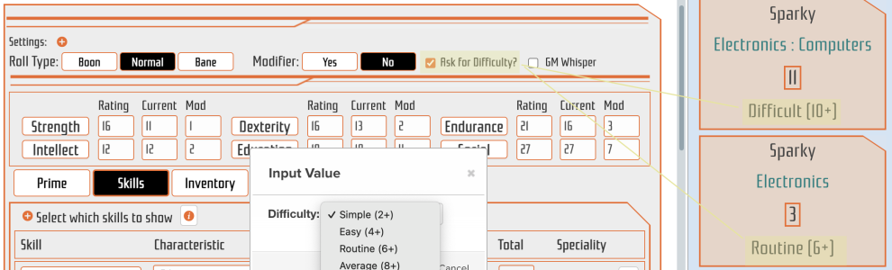 Official Mongoose Traveller 2nd Edition Character Sheet On Roll20 Is ...